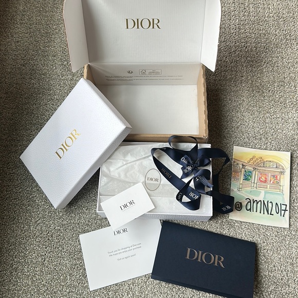 Dior | Bags | Dior Gift Box And Dior Ribbon Receipt Holder | Poshmark
